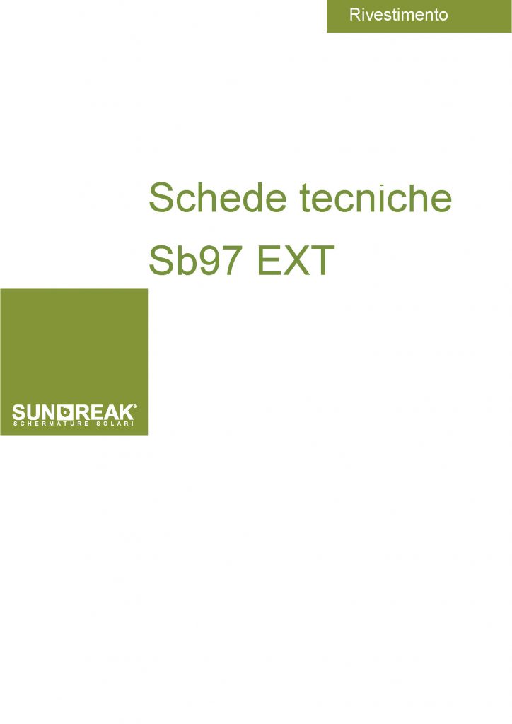 Rivestimenti Sb97 - Sb97 EXT | Sunbreak - IT